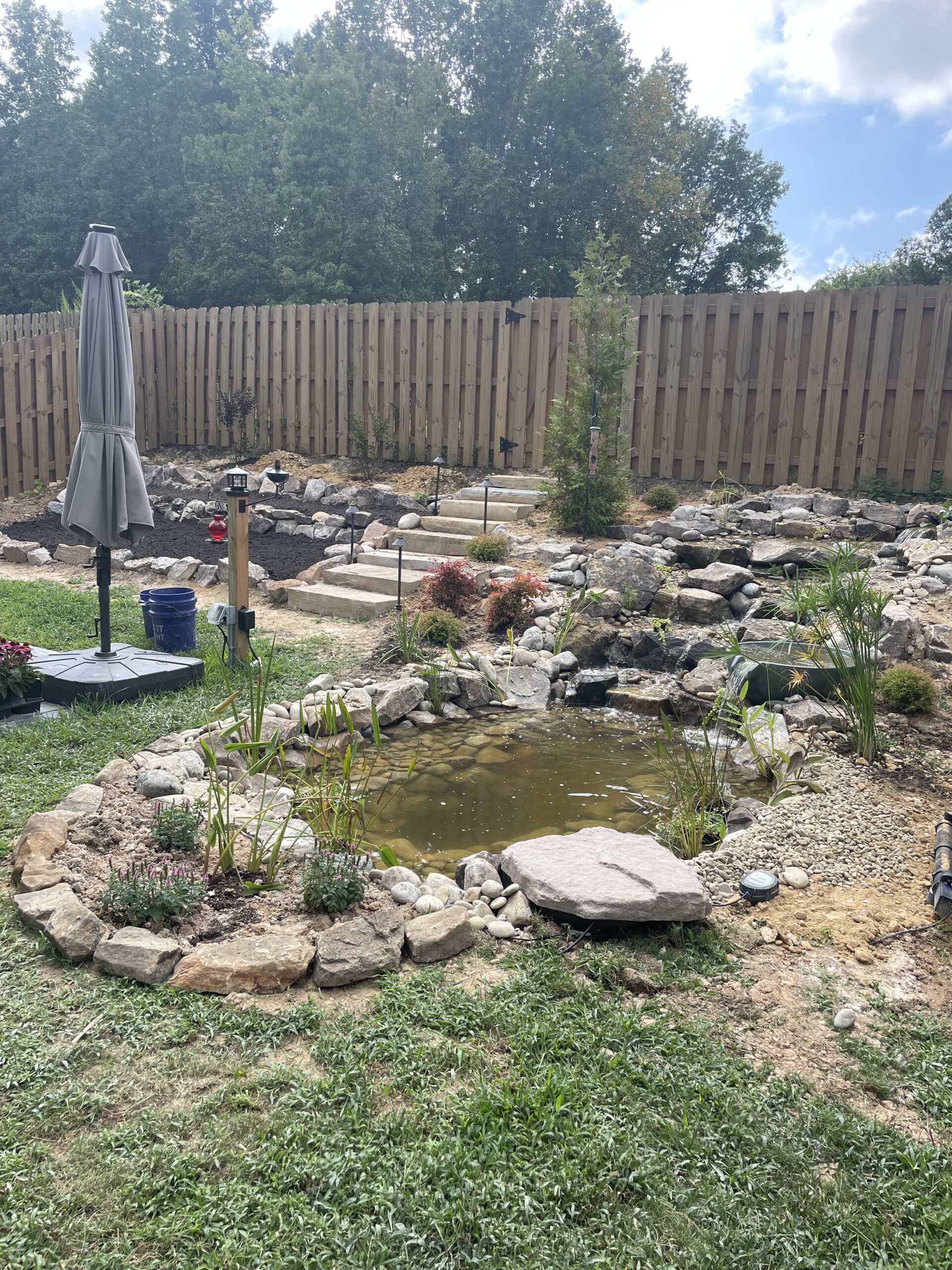 Water Feature Design And Construction Transforms Backyard